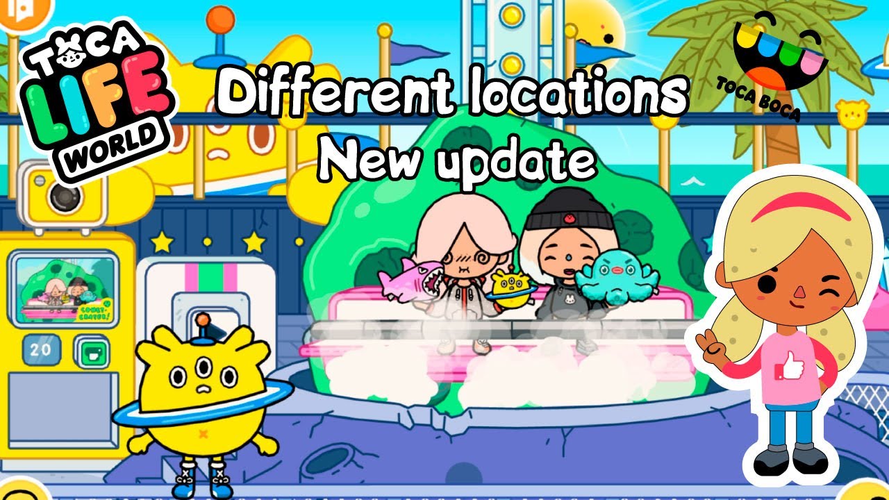 Toca Life World Different locations in one video! Amusement park ...