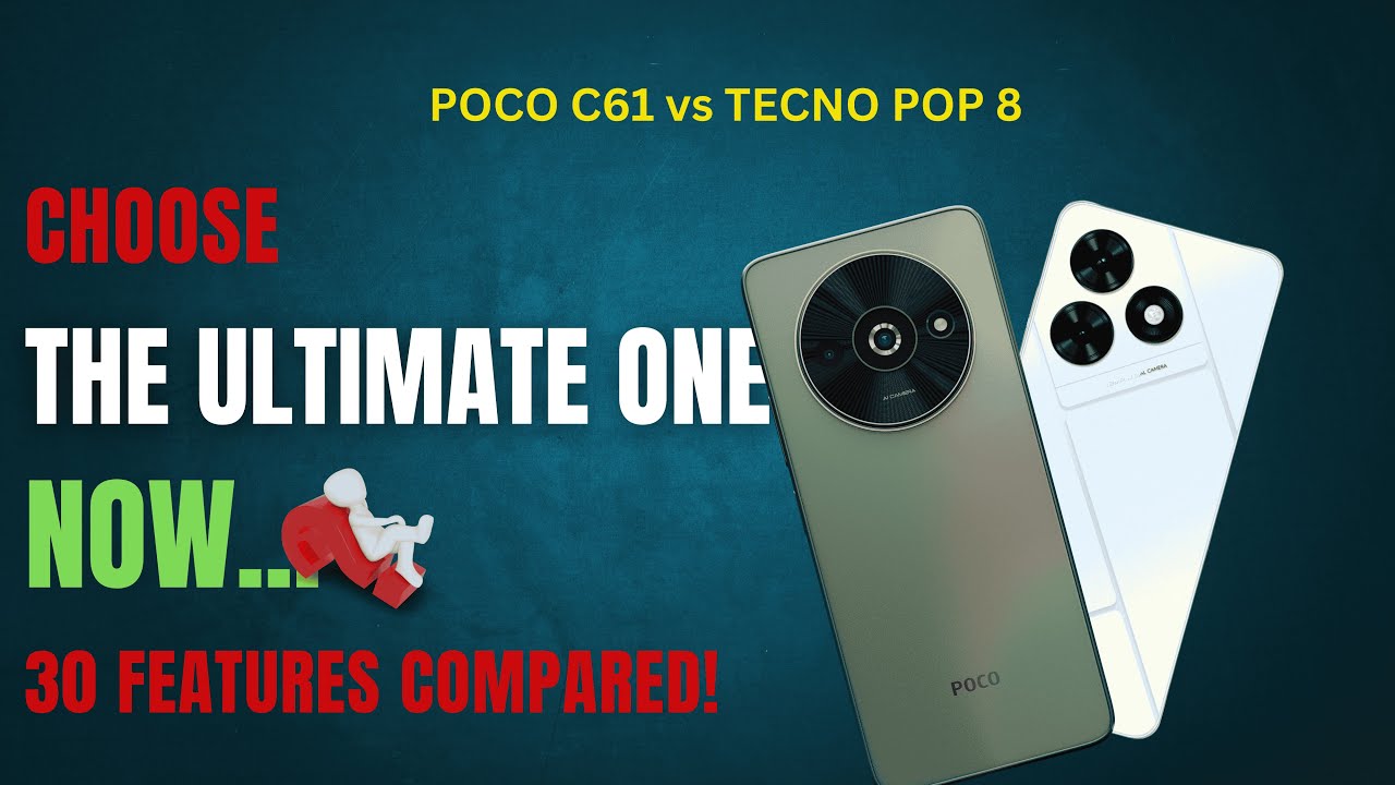 POCO C61 vs TECNO POP 8 | Full Comparison ⚡ Which One Is Better? - YouTube