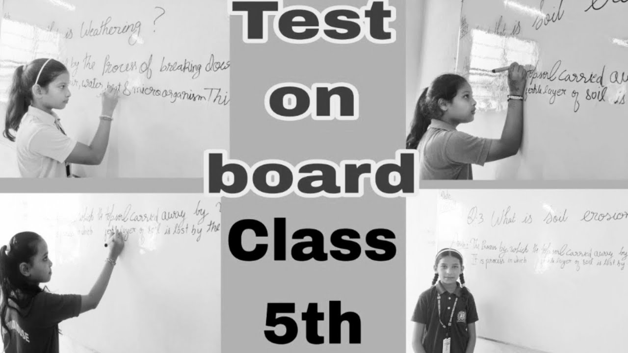 Test on board Class 5th👉(comming soon next part 2) - YouTube