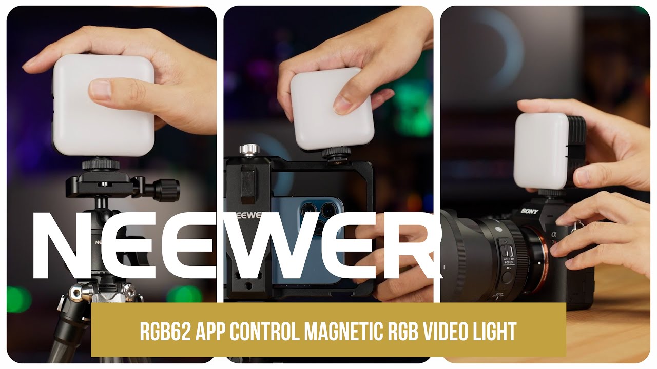 Introducing the Neewer RGB62 App Control Magnetic RGB Video Light - YouTube