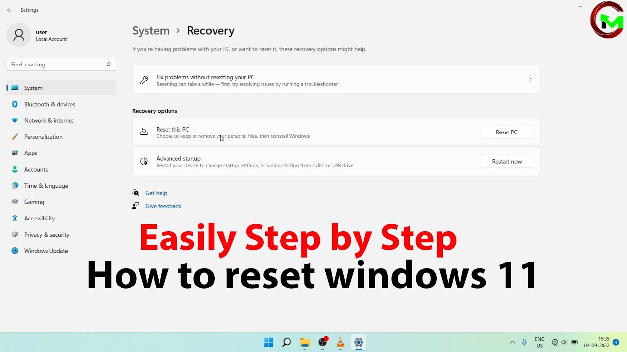 How to reset windows 11 || factory reset || Format win 11 few steps ...