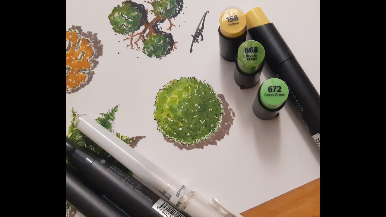 Top View Tree Rendering - YouTube