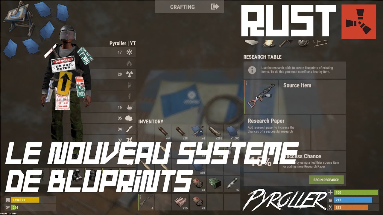 TUTO RUST N°6 | LE NOUVEAU SYSTEME DE BLUEPRINTS - YouTube