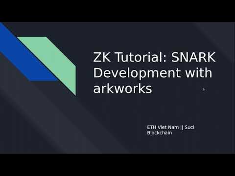 ZK Study: An Introduction to arkworks. - YouTube