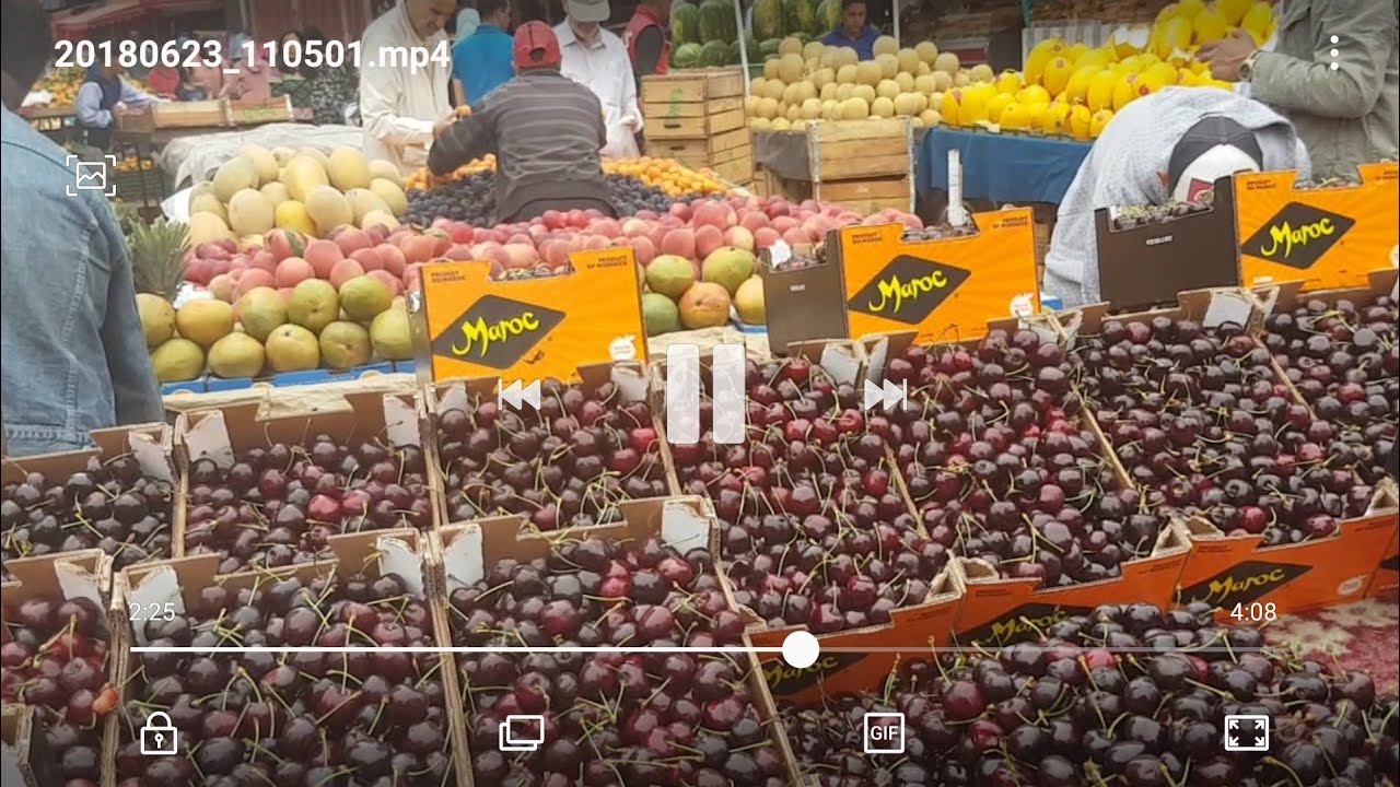 Maroc Algérie : Abondance des fruits au Maroc - YouTube