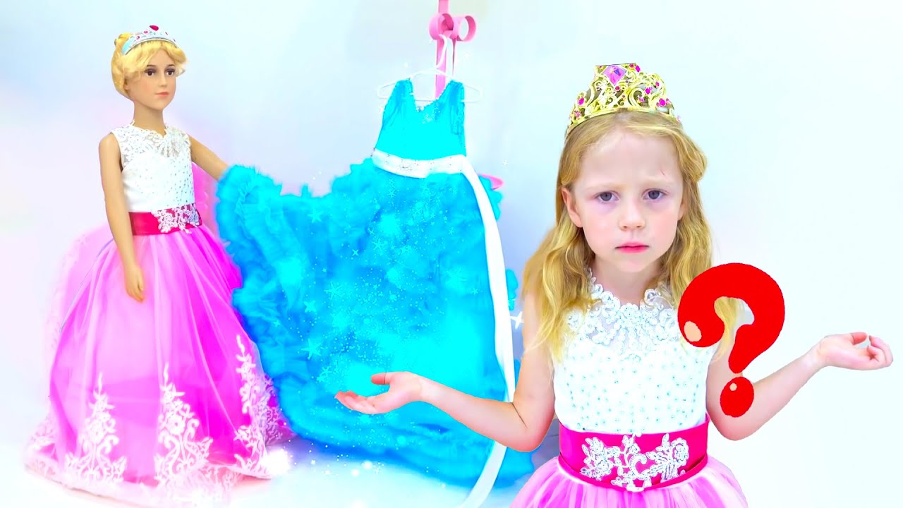 Nastya and her friend Princess Dress Story for kids - YouTube