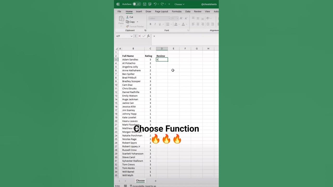 Data Validation Choose Function Dashboard Advanceexcel Exceltrick Youtubeshorts Exceltrick
