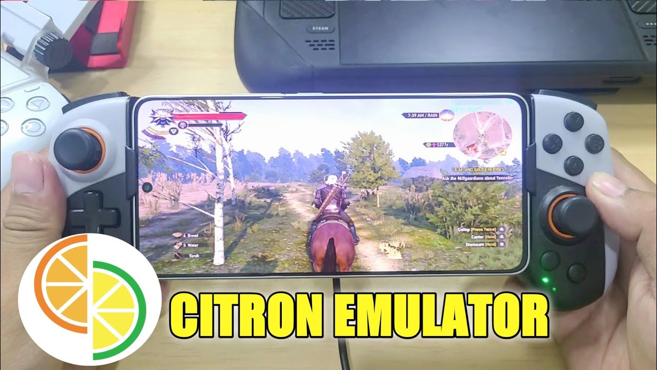 The Witcher 3 Wild Hunt Citron Emulator New Gameplay - YouTube