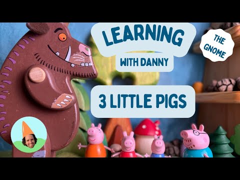 Three Little Pigs - Story Time for Kids (Peppa Pig and the big bad Gruffalo)