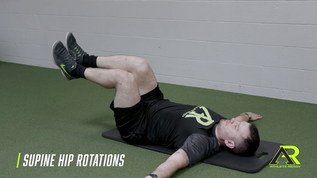 Supine Hip Rotations - YouTube