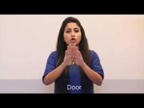 Basic Indian Sign Language Household Things - YouTube