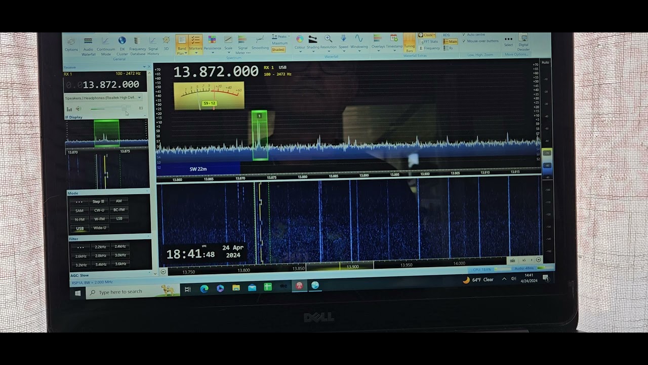 Russian numbers station XPA2 on 13872khz at 1840 UTC with digital ...