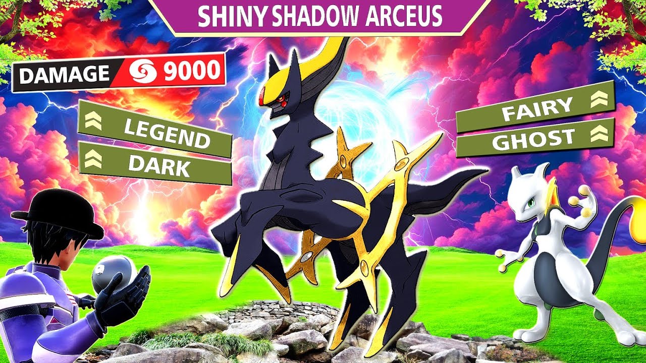 I FOUND SHINY SHADOW ARCEUS IN PALWORLD! GOD OF DARKNESS || PALWORLD ...