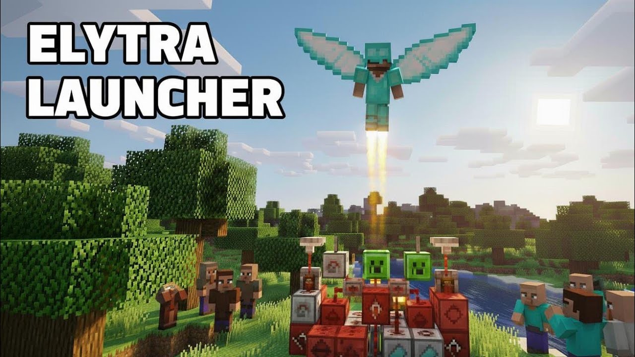 Elytra Launcher 👐🏻 Minecraft - YouTube