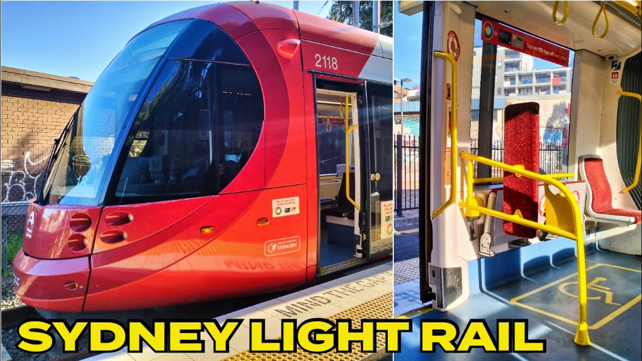 Sydney light rail journey on L1 route - Fish market to Dulwich Hill ...