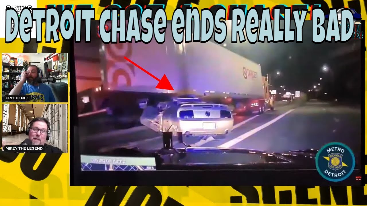 CRAZY DETROIT POLICE CHASE ENDS BADLY - YouTube
