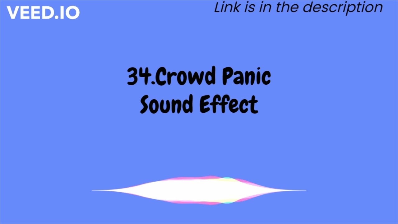 Crowd Panic Sound Effect - YouTube