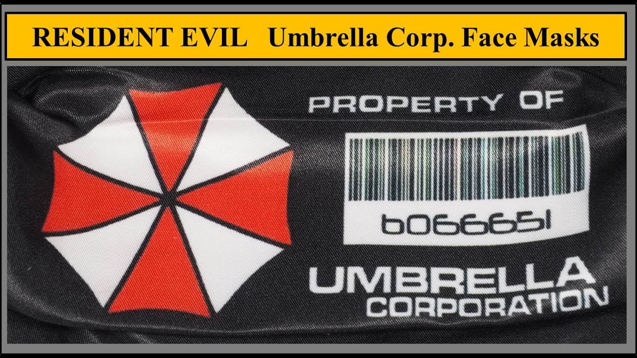 Resident Evil Umbrella Corporation Face Masks Unpacking & Review ...