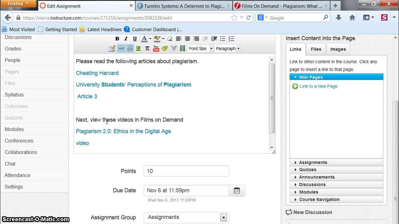 Creating Links in Canvas - YouTube