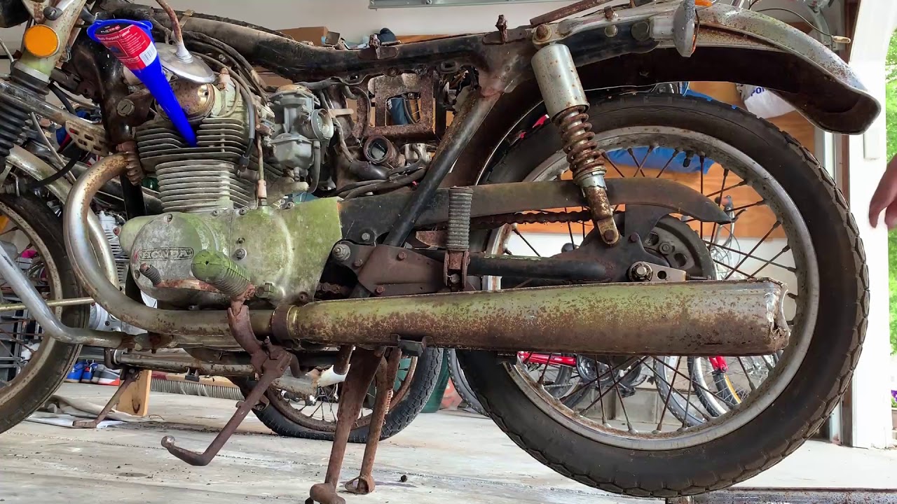 CB350 Restoration Part 1 - YouTube