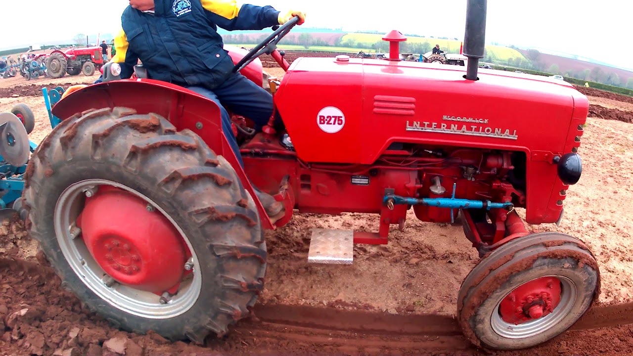 1956 McCormick International B275 Diesel Tractor With Ransomes Plough ...