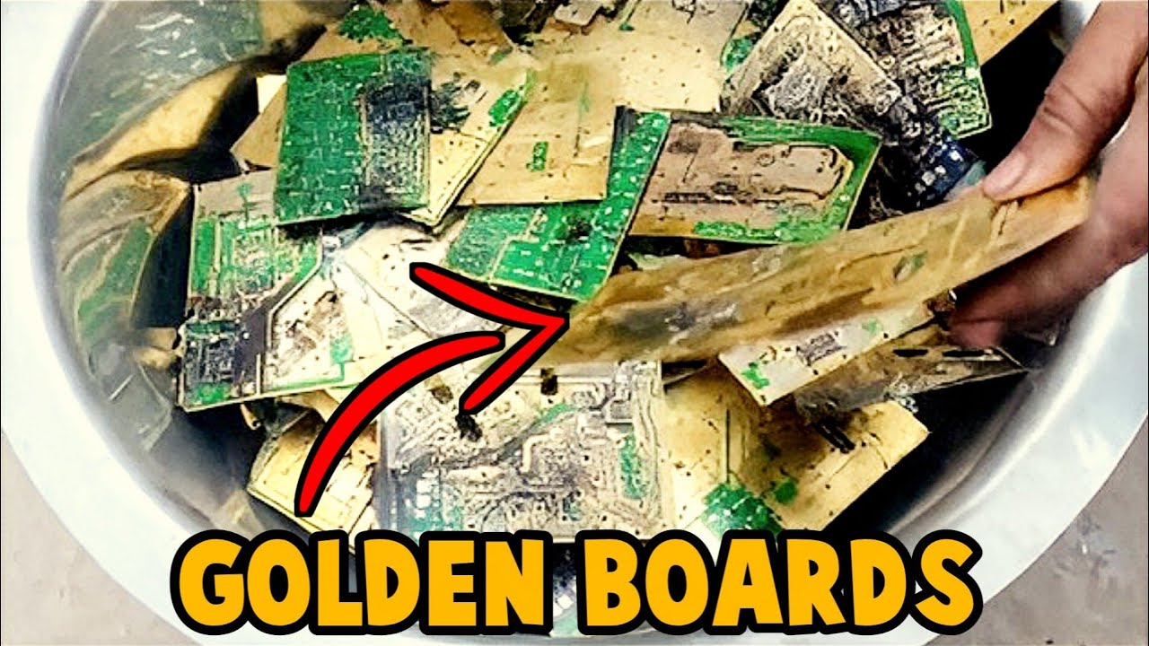 High Grade Gold Plated Telecom PCBs Gold Recovery. - YouTube