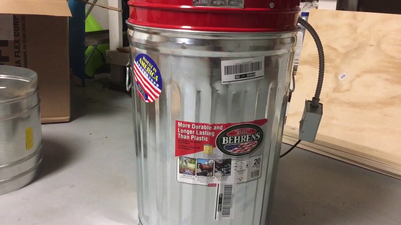 DIY Whole House Fan- Trash Can Coupler & Reducer (Part 1) - YouTube