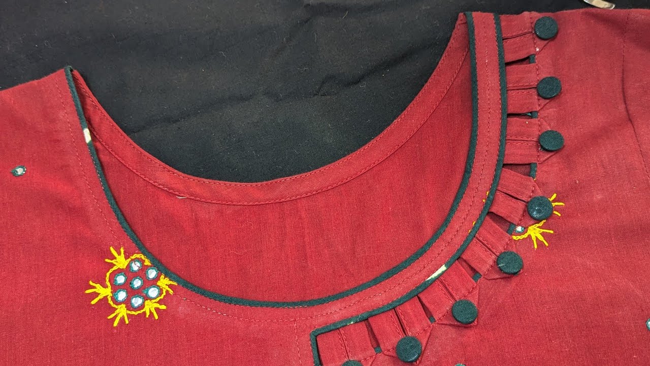 Elegant Round Neck Design For Winter / Neck Design Cutting and ...