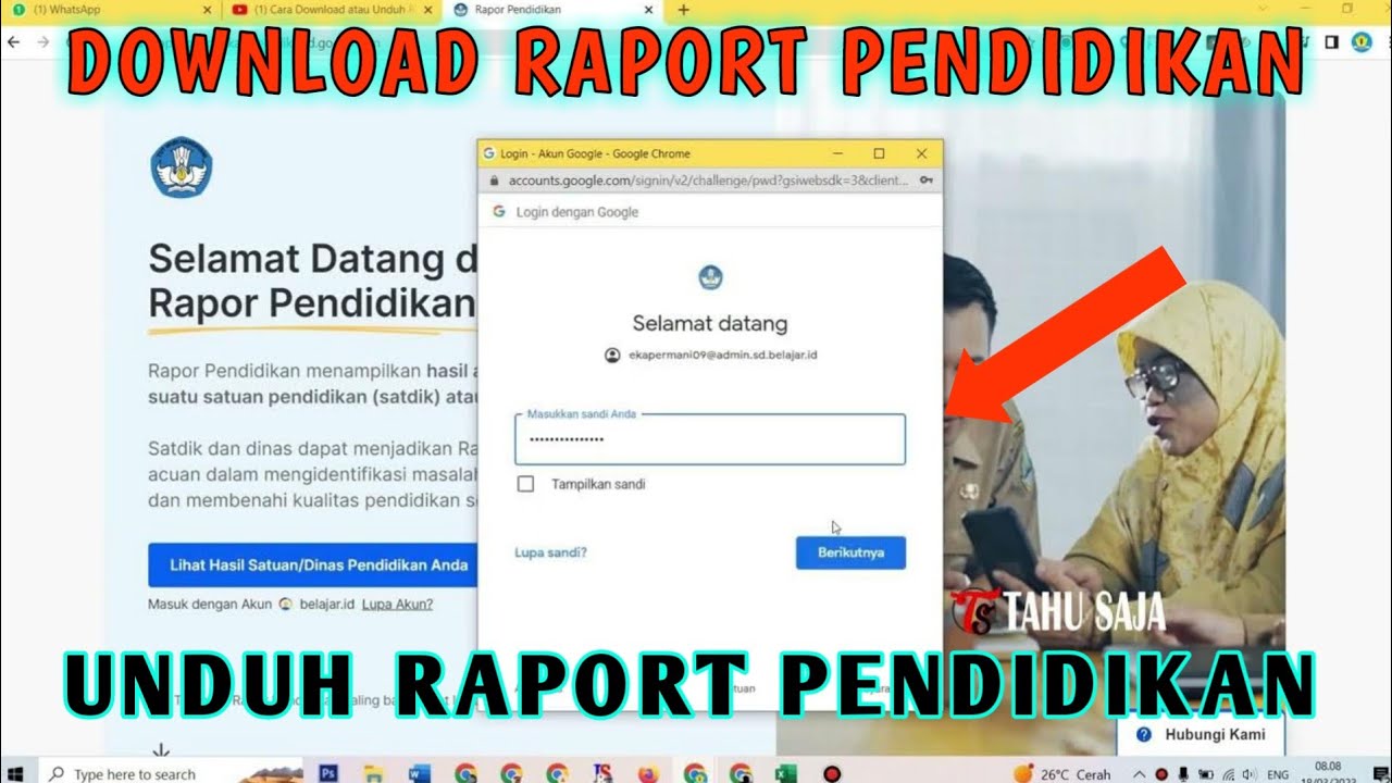 Cara Download Raport Pendidikan 2023 | Cara Unduh Raport Pendidikan ...