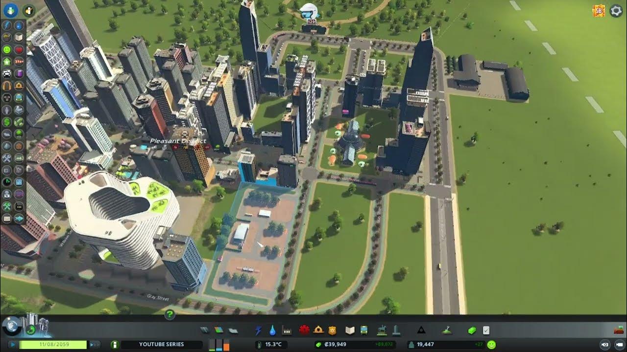 New Downtown Area! | Citites Skylines - YouTube