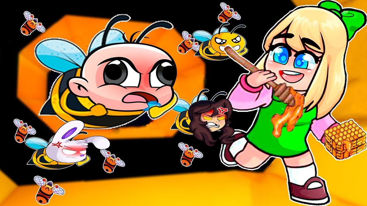 ¡ESCAPAMOS DEL ENJAMBRE DE ABEJAS EN ROBLOX! 😱🐝 ESCAPE EVIL BEE SWARM ...