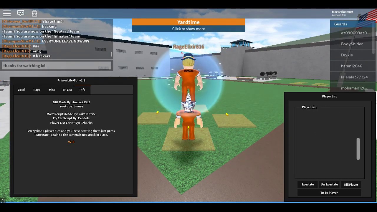 OP Prison Life GUI - YouTube