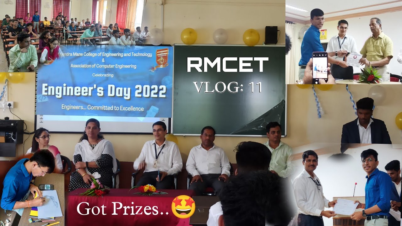 Engineering Day in college | RMCET | Got 2 prizes..🥇 | Campus Diaries ...