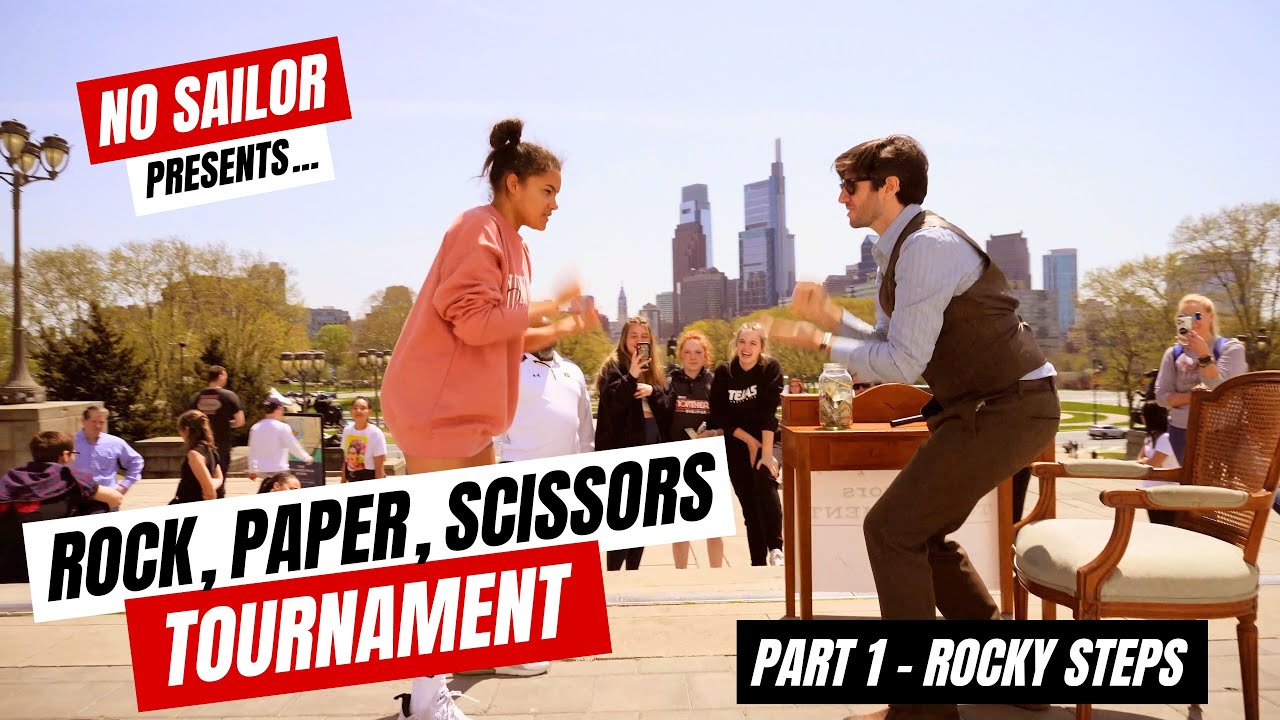 Rock, Paper, Scissors Tournament Part 1 - Rocky Steps - YouTube