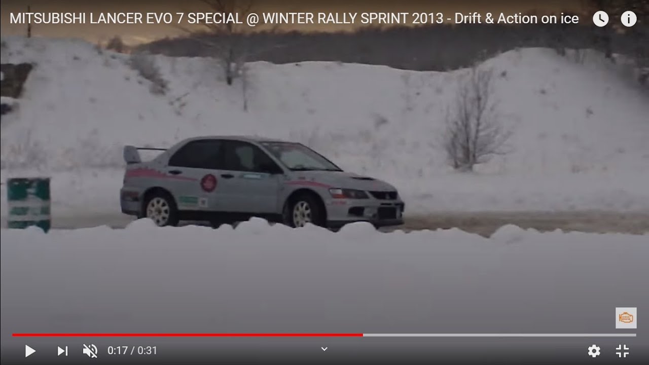 MITSUBISHI LANCER EVO 7 SPECIAL @ WINTER RALLY SPRINT 2013 - Drift ...