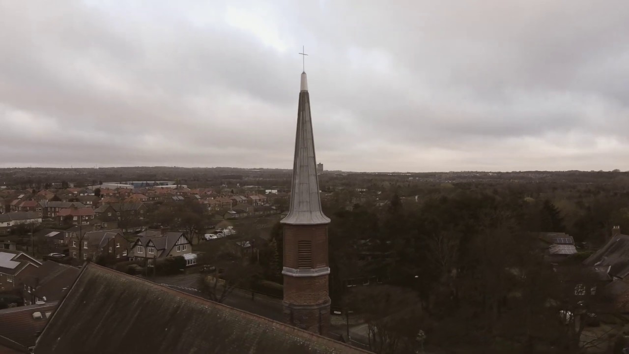 St George's Church fatfield Washington drone footage DJI Manic Mini ...