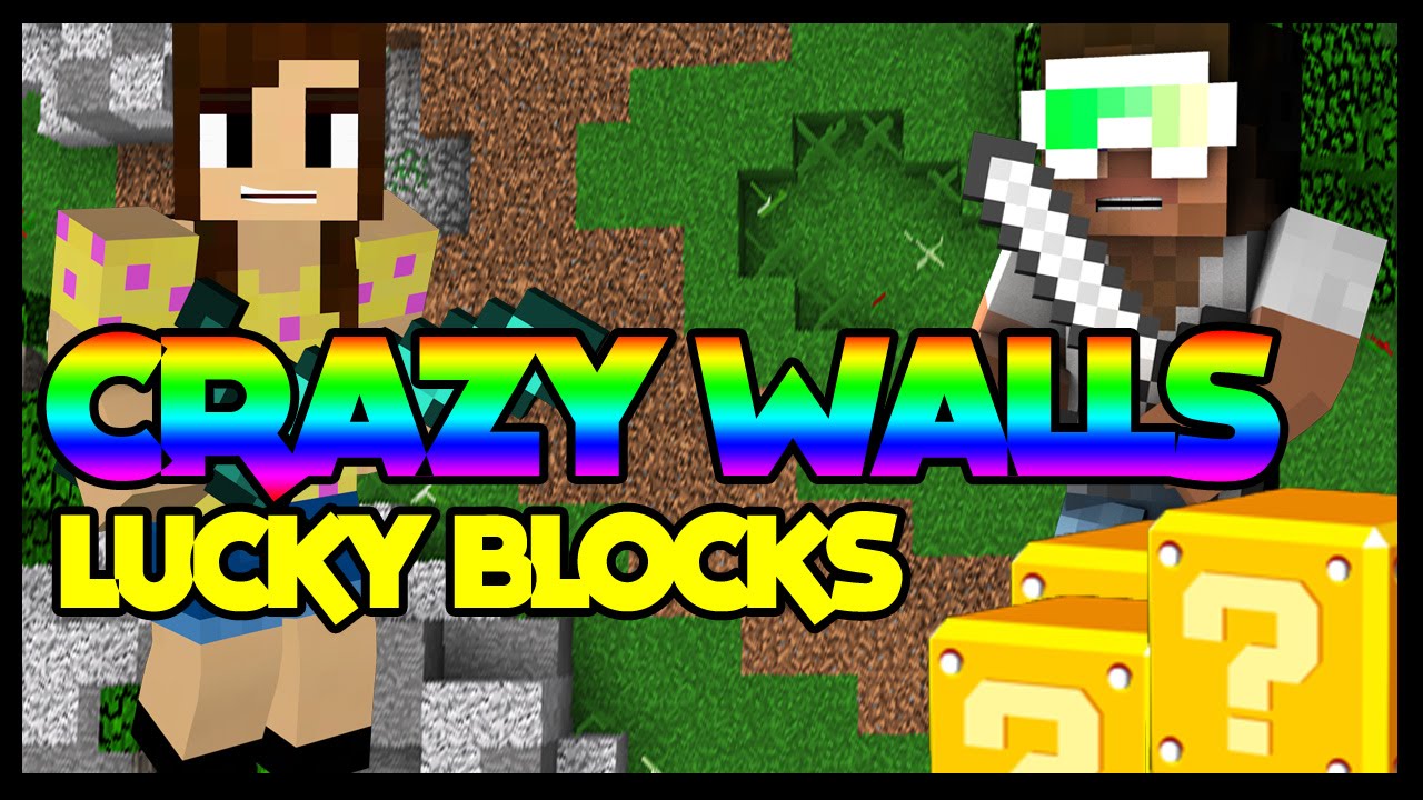 LUCKY BLOCK! - CRAZY WALLS - Minecraft Mini-Game w/Biggs87x - - YouTube