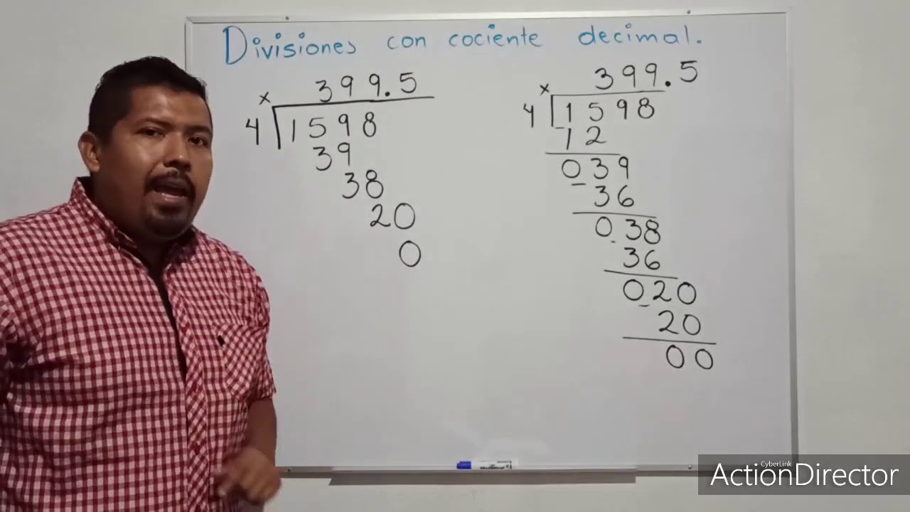 DIVISIONES CON COCIENTE DECIMAL - YouTube