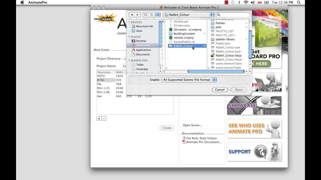 2. Animate - Animate Pro Tutorials: Creating a Project - YouTube