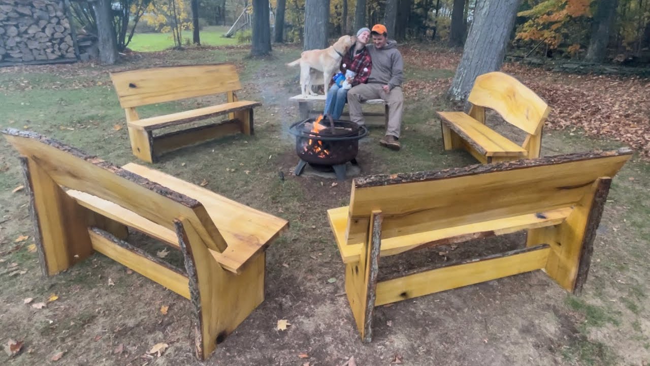 Wood Slab Bench Landscape Live Edge Cedar Bench : R/DIY