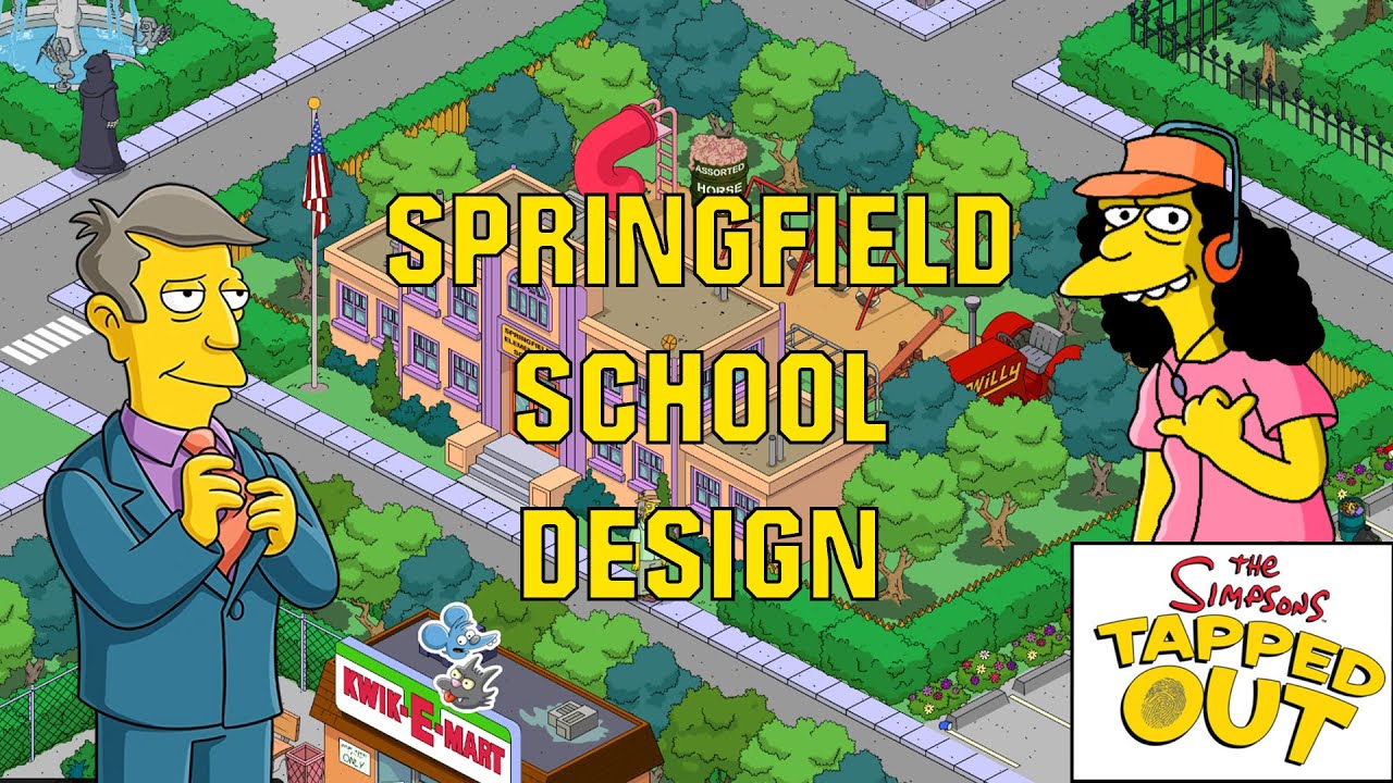 Best Springfield School Design / The Simpsons Tapped Out - YouTube