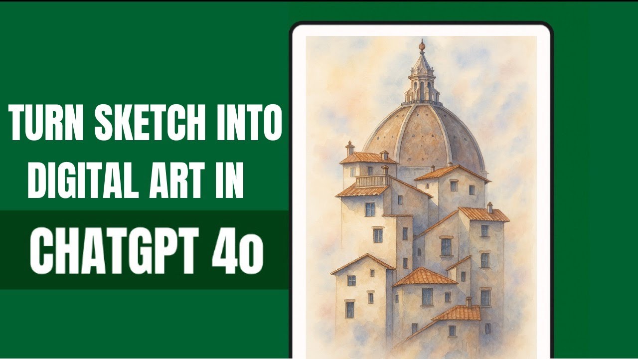 [UPDATED CHATGPT 4o] Turn Hand Drawn Sketch into Digital Art - SUPER ...