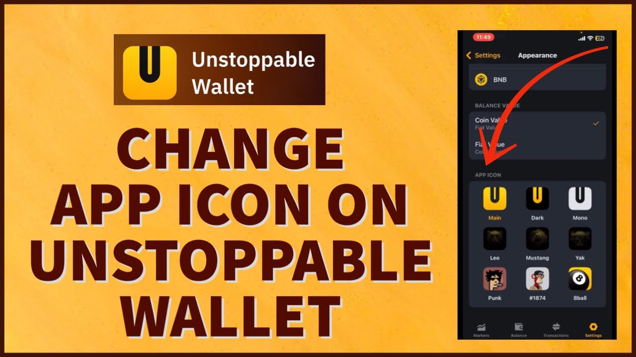 How to Change App Icon on Unstoppable Wallet 2023? - YouTube