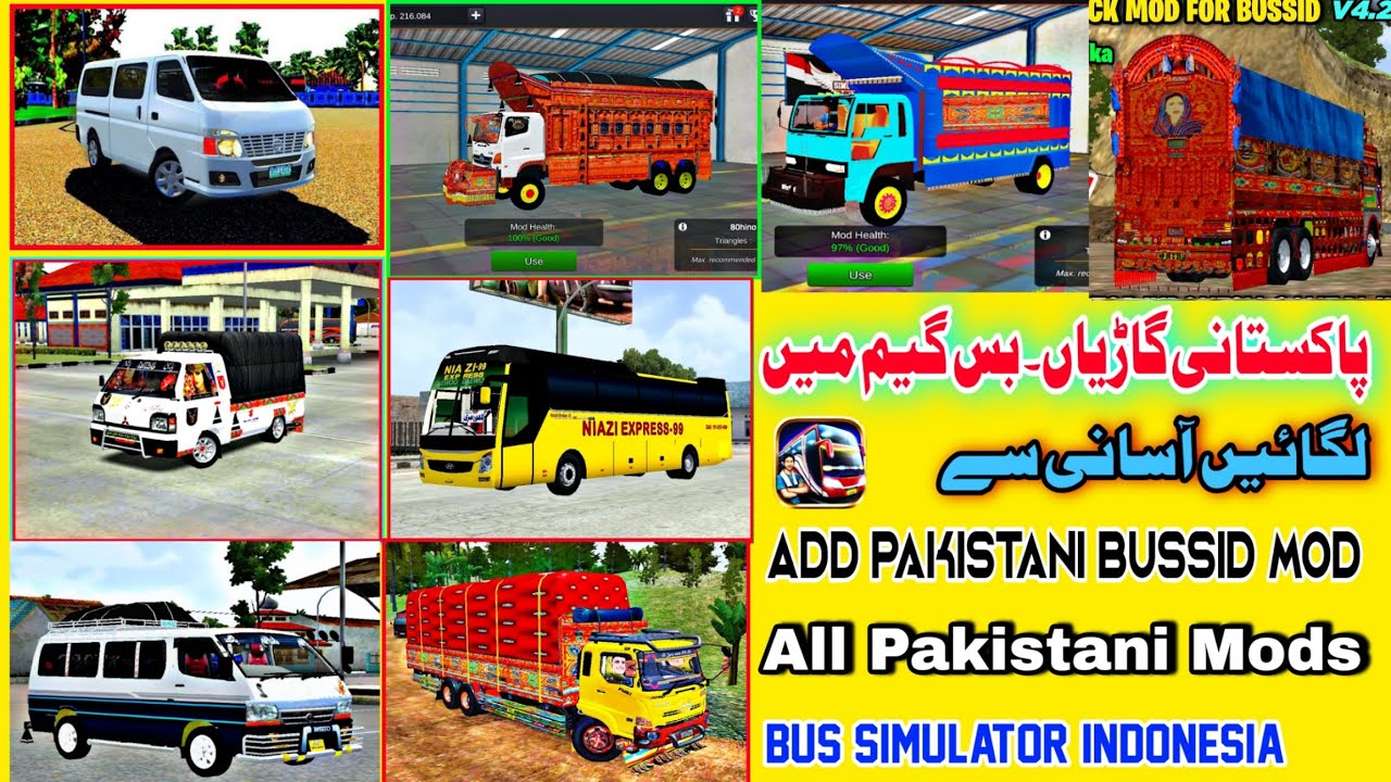 How to Add All Pakistani Bussid Mods in Bus Simulator indonesia truck ...