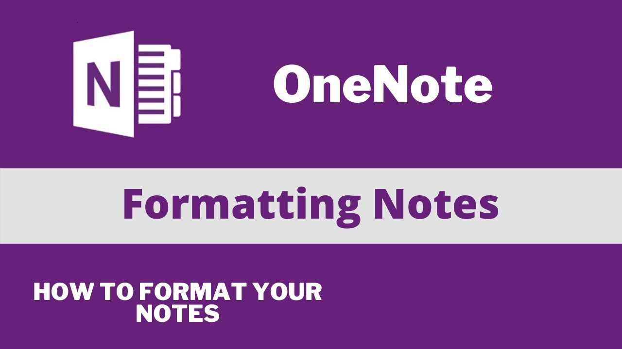 Formatting notes - Microsoft OneNote Tutorial - YouTube