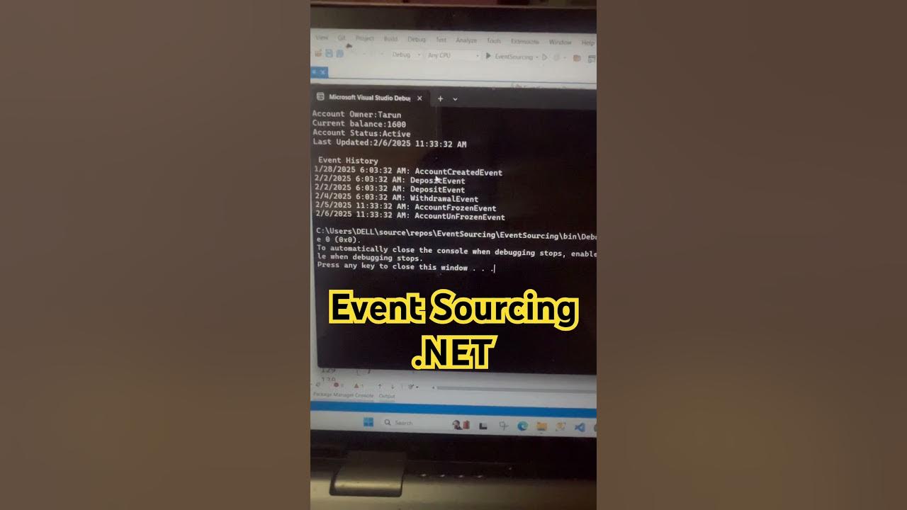 Event Sourcing .NET #education #programminglanguage | Create EVENT STORE #csharp - YouTube
