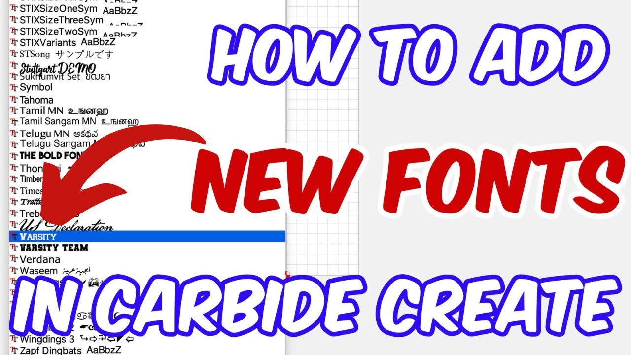 Carbide Create Basics - How to Add Fonts in Carbide Create Tutorial - YouTube