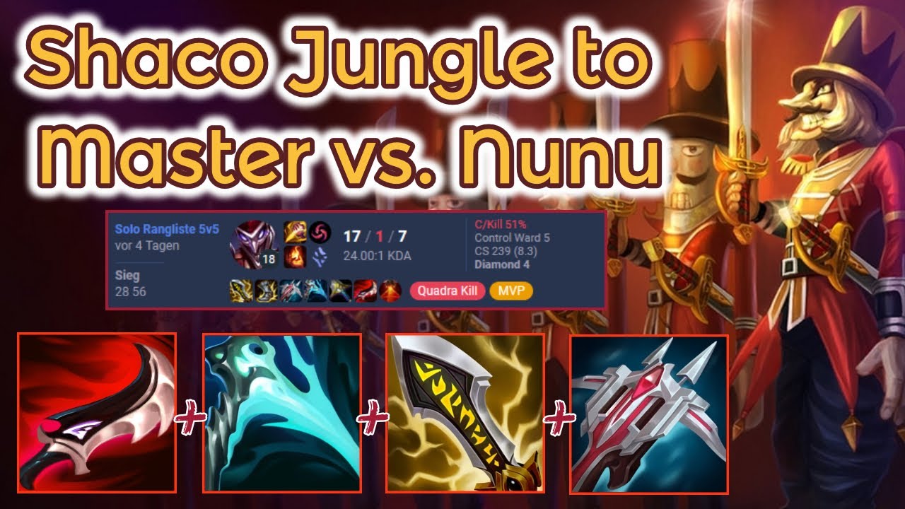 Glasscannon Shaco carrying D3 - S13 Ranked [League of Legends] Full ...