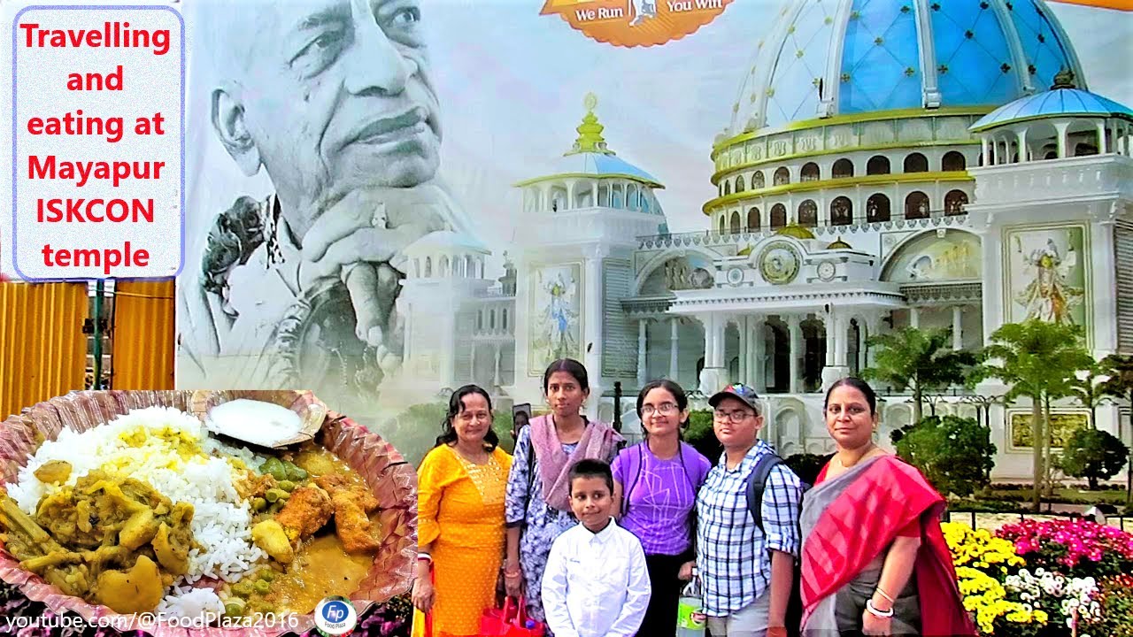 FOOD EATING AT MAYAPUR | TASTY ITEMS | PRASAD BHOG AT ISKCON MANDIR ...