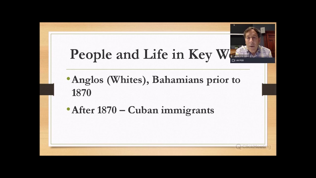 DSS | Key West in the 1870s, 1880s and 1890s with Fred Borch - YouTube